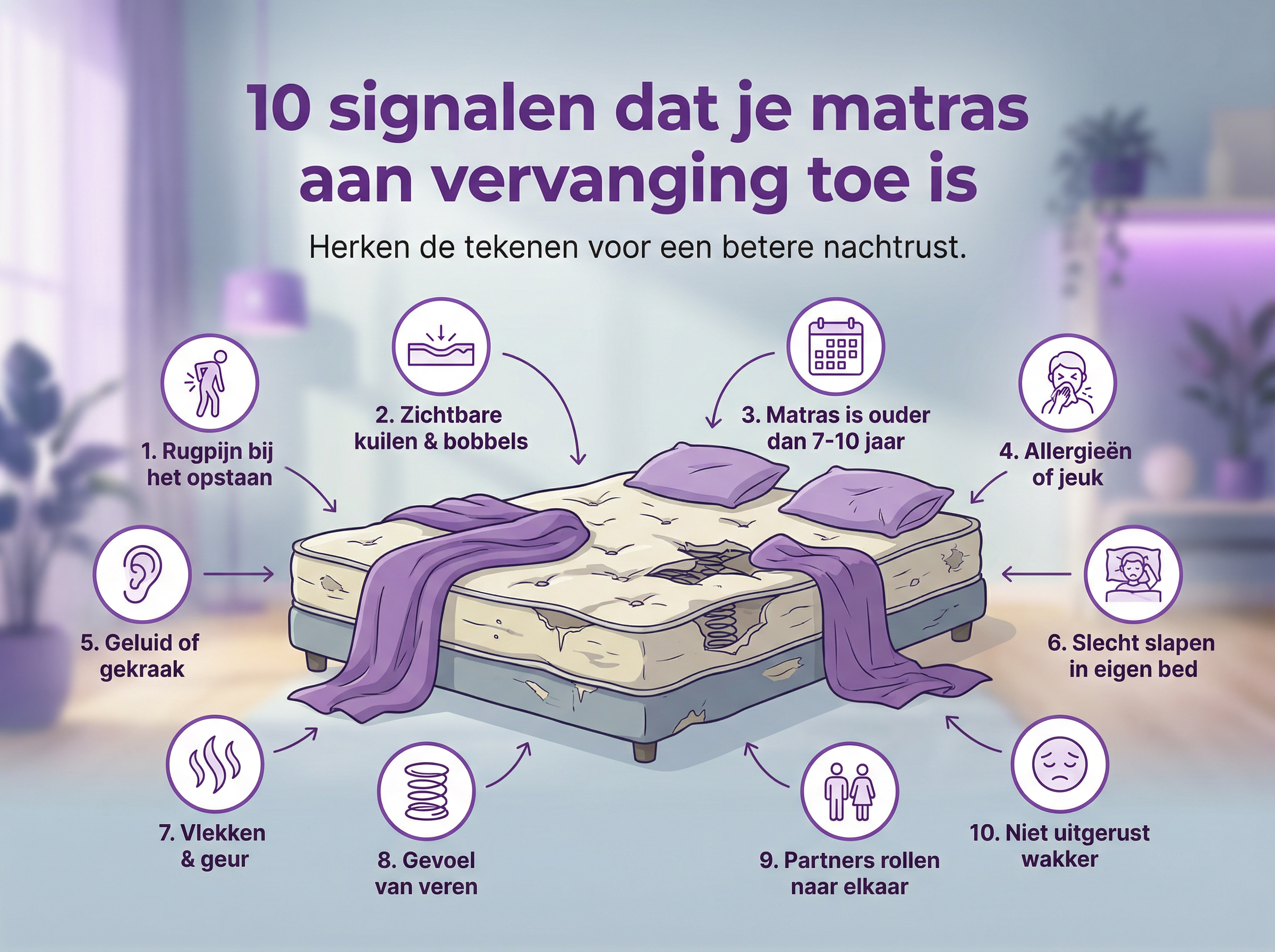 Wanneer matras vervangen? 10 signalen dat het nu tijd is – Kameo Sleep
